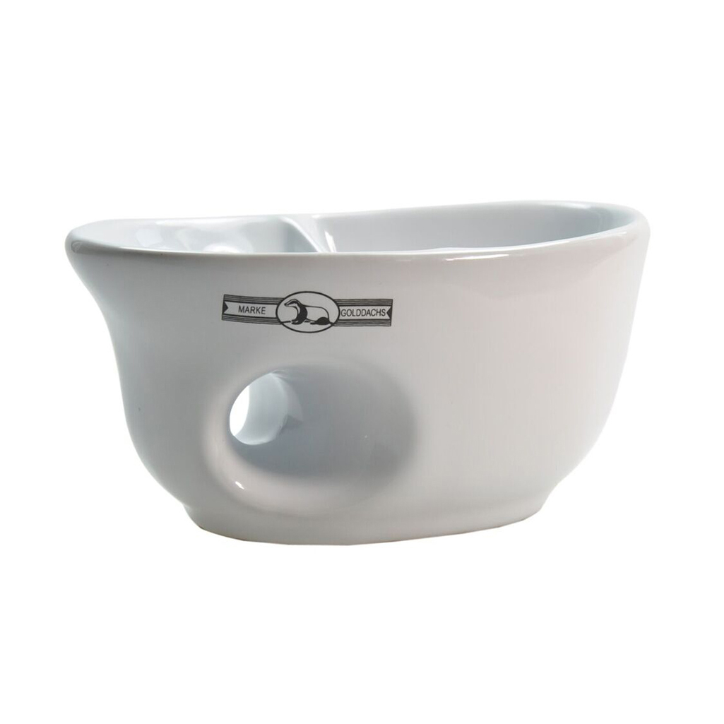 Golddachs Ceramic Shaving Mug with Brush Rest White - Walmart.com