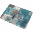 Area Rug Indoor Outdoor 47.2"x63", Turquoise Grey Absorbent Non Slip ...