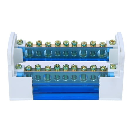 Terminal Distribution Box, 2x11 Holes Terminal Block Junction Box, Din ...