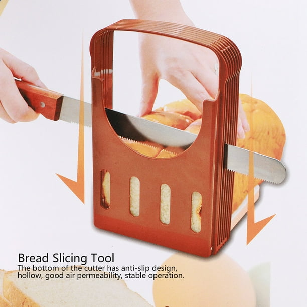 Spptty Adjustable Bread Loaf Cutter Bagel Slicing Guides Cutting Tools ...