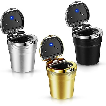 3 Pieces Car Ashtray With Lid Smell Proof Portable Ashtray Automotive ...