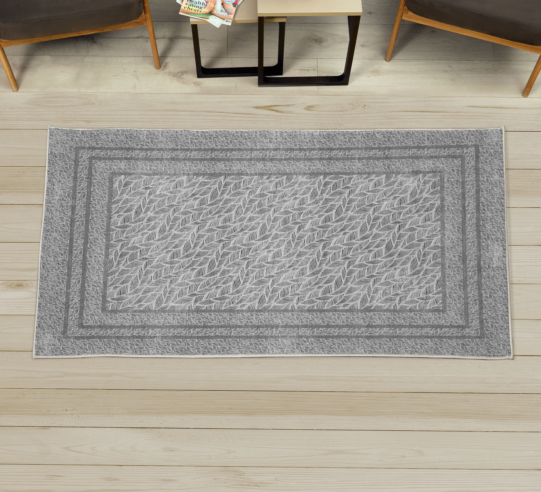 Bohemian Decorative Rug, Tribal Waves Modern and Colorful Swirls of ...