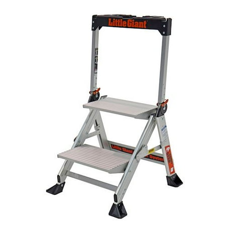 Little Giant Jumbo Step 2-Step Aluminum Type 1AA Step Stool - Walmart.com