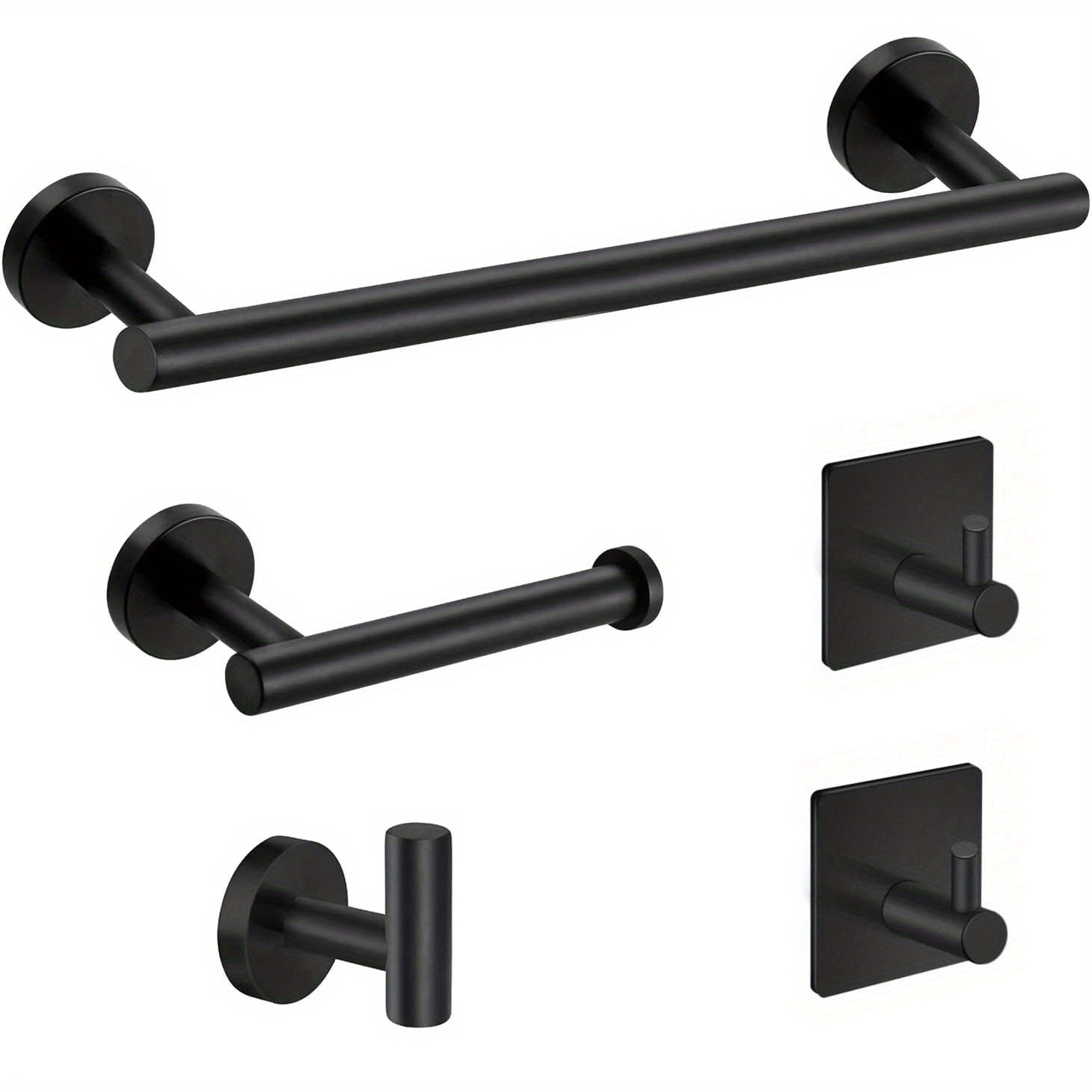Click here for Grm 5pcs Matte Black Bathroom Hardware Set  Stainl... prices