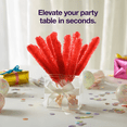 Red Rock Candy Sticks, 8 ct – Crystal Rock Sugar Candy for Parties ...