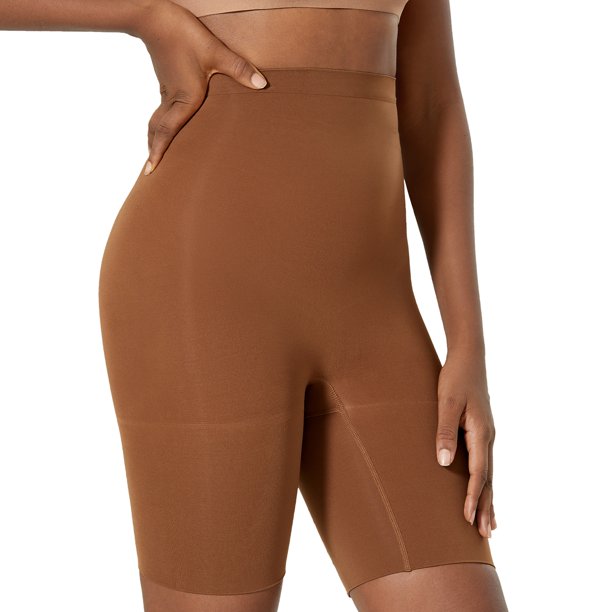 Delimira Womens Plus Size Shapewear Shorts High Waist Tummy Control