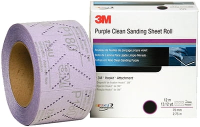3M Marine HookitTM Purple Clean Sanding Sheet Roll P500 30702 - Walmart.com