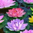 5PCS Artificial Foam Lilies Pad Waterproof Floating Water Plant ...