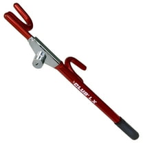The Club, LX Steering Wheel Lock, Red, Universal Fit, Chrome-Plated ...