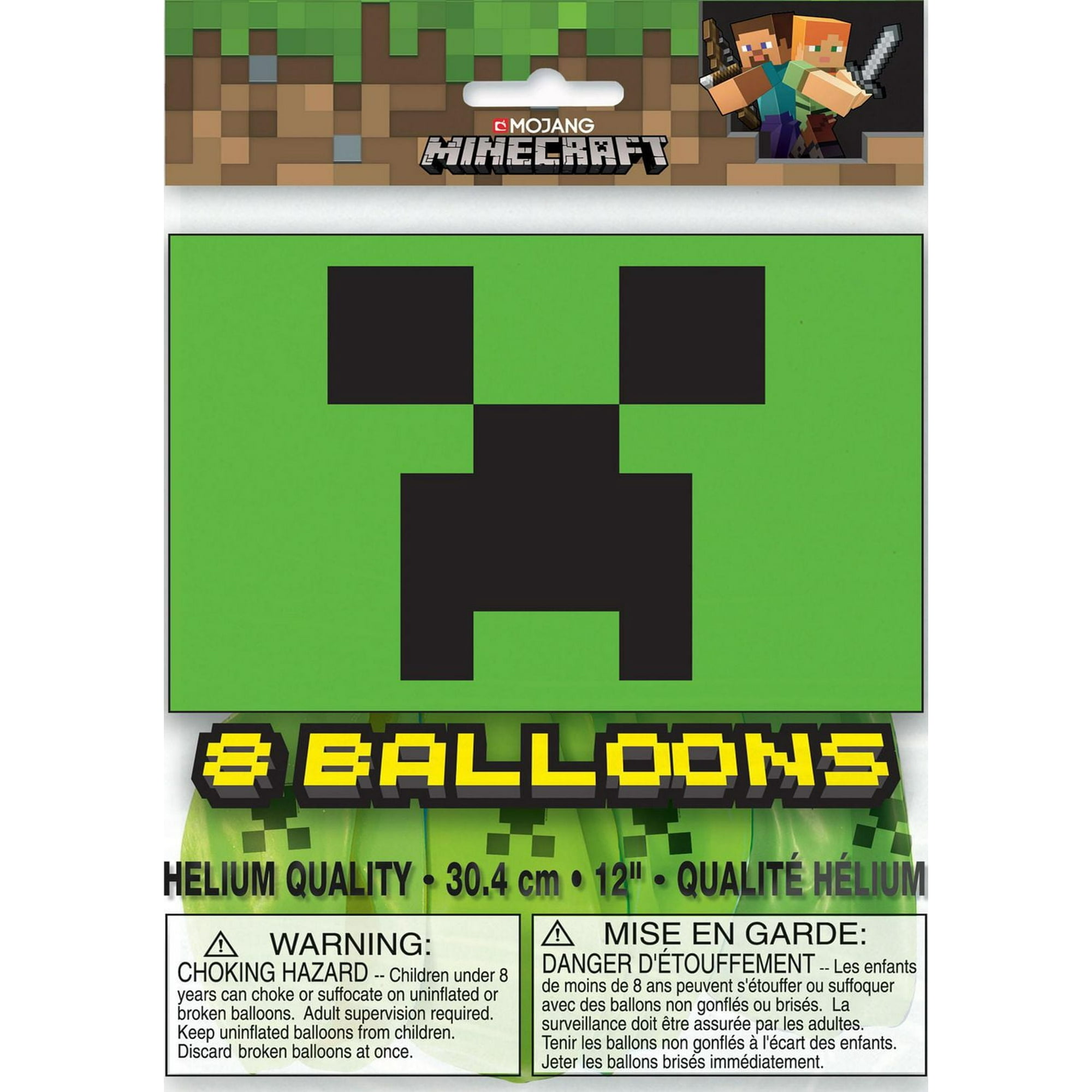 Click here for Unique Pretzels Minecraft 12 Latex Balloons  8ct prices