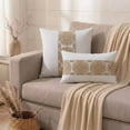 Boho, Handmade White Luxury Throw Pillow Covers 20"x20" | Modern Linen ...