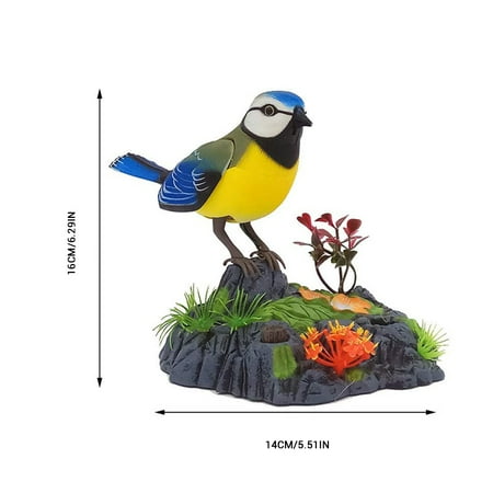 Electronic Talking Repeating Singing Chirping Bird With Motion Sensor ...
