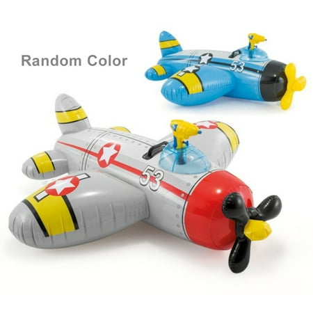 AIHOME Float Airplane Durable Inflatable Ride-on Squirter Fighter Plane ...