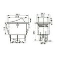 3-Position Momentary Rocker Switch 6-Pin Spring Return DPDT 16A 250V ...