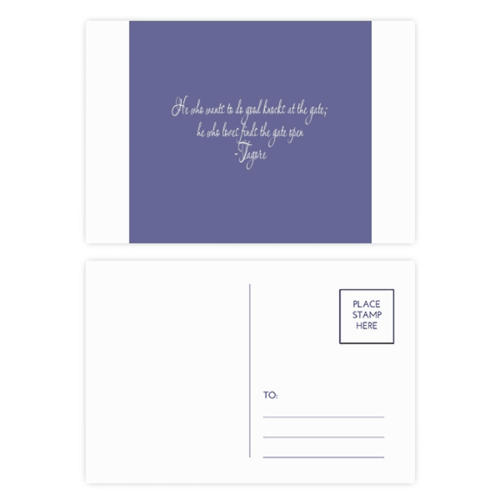 Qoutes Famous People Healing Good To Knock Postcard Set Birthday ...