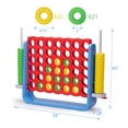 Giant Connect 4 Game Set Jumbo Yard Game for Kids and Adults - Includes ...