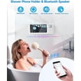 2 in 1 Bluetooth Speaker and Shower Phone Holder – Waterproof Phone ...