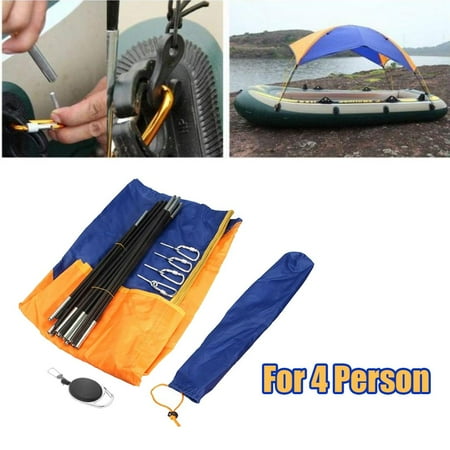 Inflatable Kayak Sun Shade Canoe Awning Rain Canopy Sailboat Top Cover ...