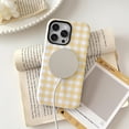 Compatible with iPhone 15 Pro Max Case, Cute Aesthetic Gingham Plaid ...