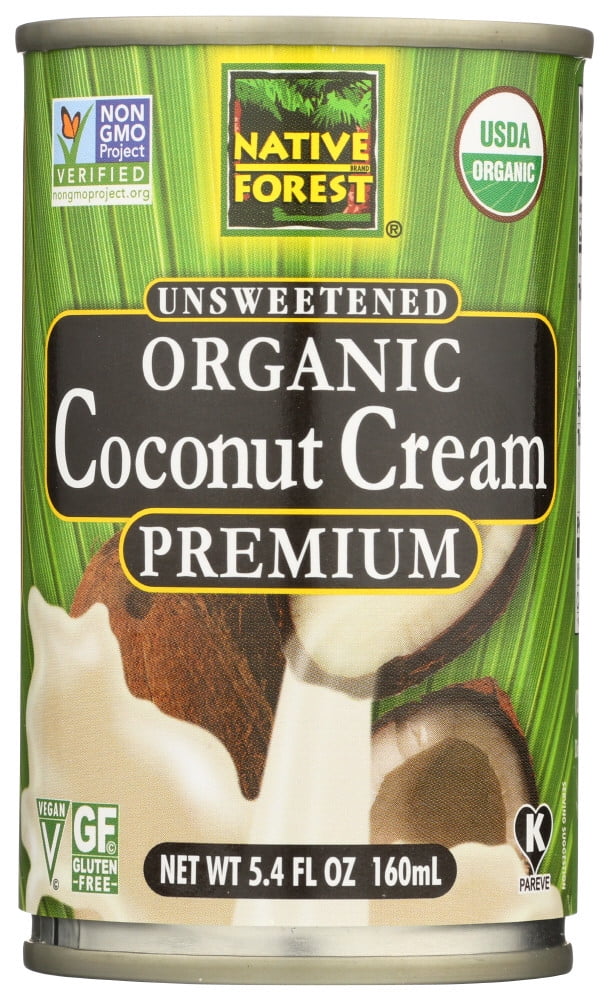 Native Forest Organic Premium Crema de coco sin azúcar (12x5.4 OZ ...