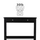 Linon Dalton Wood Console Table in Black - Walmart.com