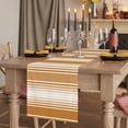 Burnt Orange Striped Burlap Cotton Table Runner 13x70 Inches Long ...