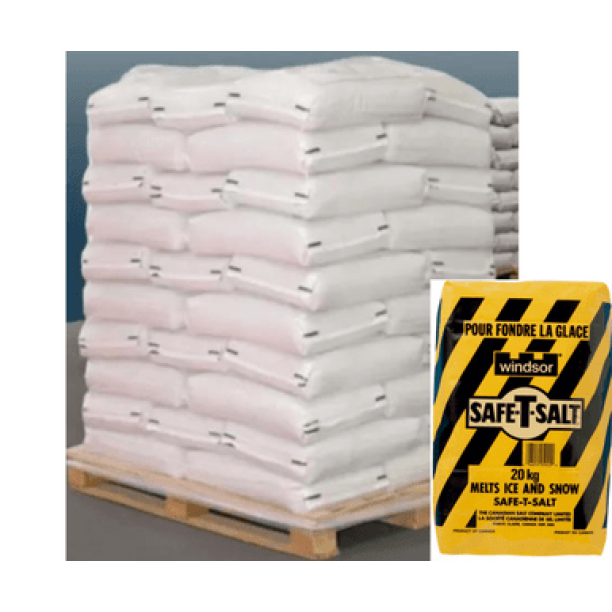 Windsor Safe-T-Ice Melt 20 kgs/44lbs (50/Pallet)- For Schools, Parking ...