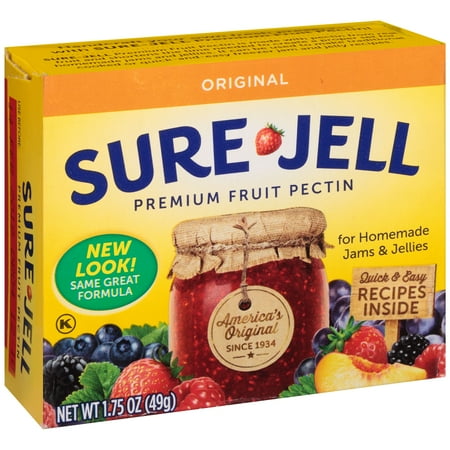 Sure-Jell Original Premium Fruit Pectin, 1.75 oz Box - Walmart.com