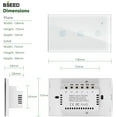 BSEED Smart Touch Light Switch, 2.4GHz WiFi in-Wall Light Switches ...