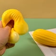 Temacd Corn Squeeze Toy Soft TPR Elastic Quick Rebound Simulation Corn ...