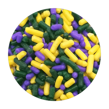 Sprinkle Deco® Mardi Gras Deluxe King Cake Edible Decoration Confetti ...