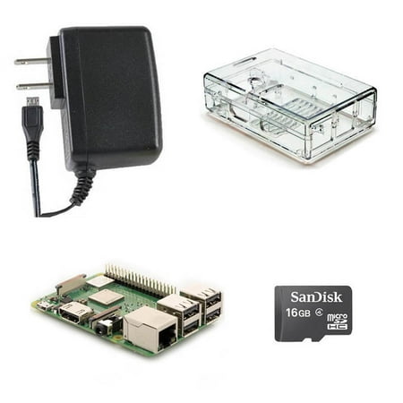 83-20181RK - RASPBERRY PI3 B+ STARTER KIT 16G SD CARD W/OS POWER SUPPLY ...
