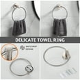 BGL 4-Piece Bathroom Set with Adjustable Towel Rack & Bath Ring Holder ...