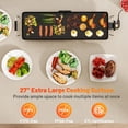 ARLIME 27" Large Electric Griddle, Nonstick Countertop BBQ Grill with ...