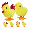 GOOHOCHY 6pcs Wind-Up Plush Jumping Chick Toys Hopping Toys Realistic ...