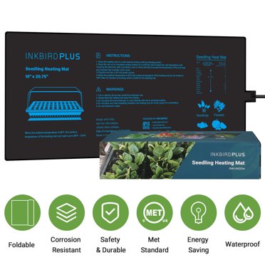 AC Infinity SUNCORE S3, Waterproof Seedling Mat with Heat Controller 10 ...