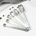 Stainless Steel Narrow Measuring Spoons, Heavy Duty Metal Measuring ...
