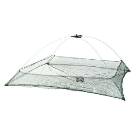 76cmx76cm Foldable Green Mesh Baits Cast Crab Minnow Crawdad Shrimp ...