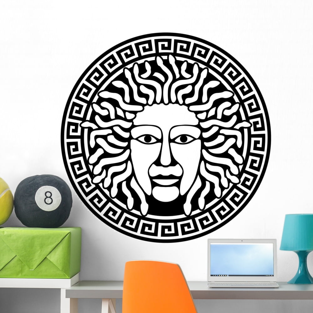 Illustration Medusa Gorgon Head Wall Decal by Wallmonkeys Peel and ...
