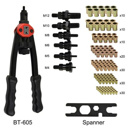 Rivet Nut Pliers Set Blind Rivet Nut Pliers 7P Mandrel M3-M12 Hand ...