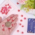 50Pcs Glass Bead Caps Flower Two Tone Red 10x10.5x4mm Hole: 1.4mm 50pcs ...