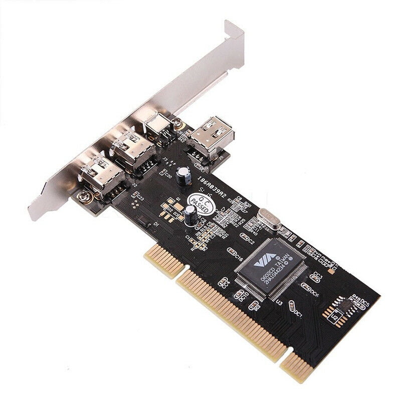 Premium 4 Ports Firewire IEEE 1394 PCI Controller Card 4/6 Pin ...
