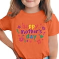 Awdenio Kids Girls Cute Graphic Print Short Sleeve T-Shirt, Crew Neck ...