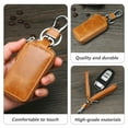 Portable Motor Vehicle Key Bag Retro Waistband Men Top-grain Cowhide ...