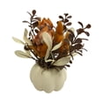 Harvest Foam Pumpkin with Mini Foam Pumpkins and Floral Tabletop Décor ...