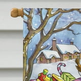 Christmas Santa Forrest Friends Flag Canvas House Size - Walmart.com