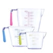Chef'n of 3 Adjustable Measuring Beakers in Clear - Walmart.com