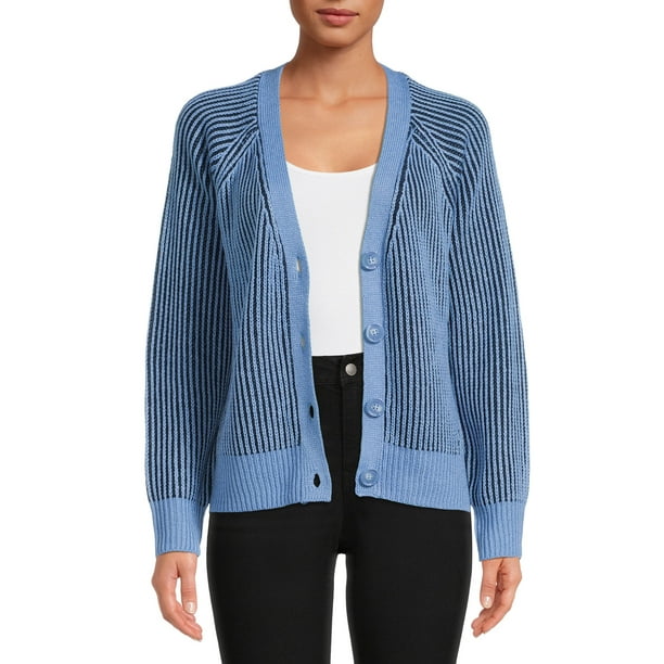 Time and Tru Women's Boyfriend Cardigan - Walmart.com