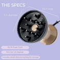 Bellissima Diffon Supreme Diffuser & Curly Hair Dryer - XL Diffuser for ...