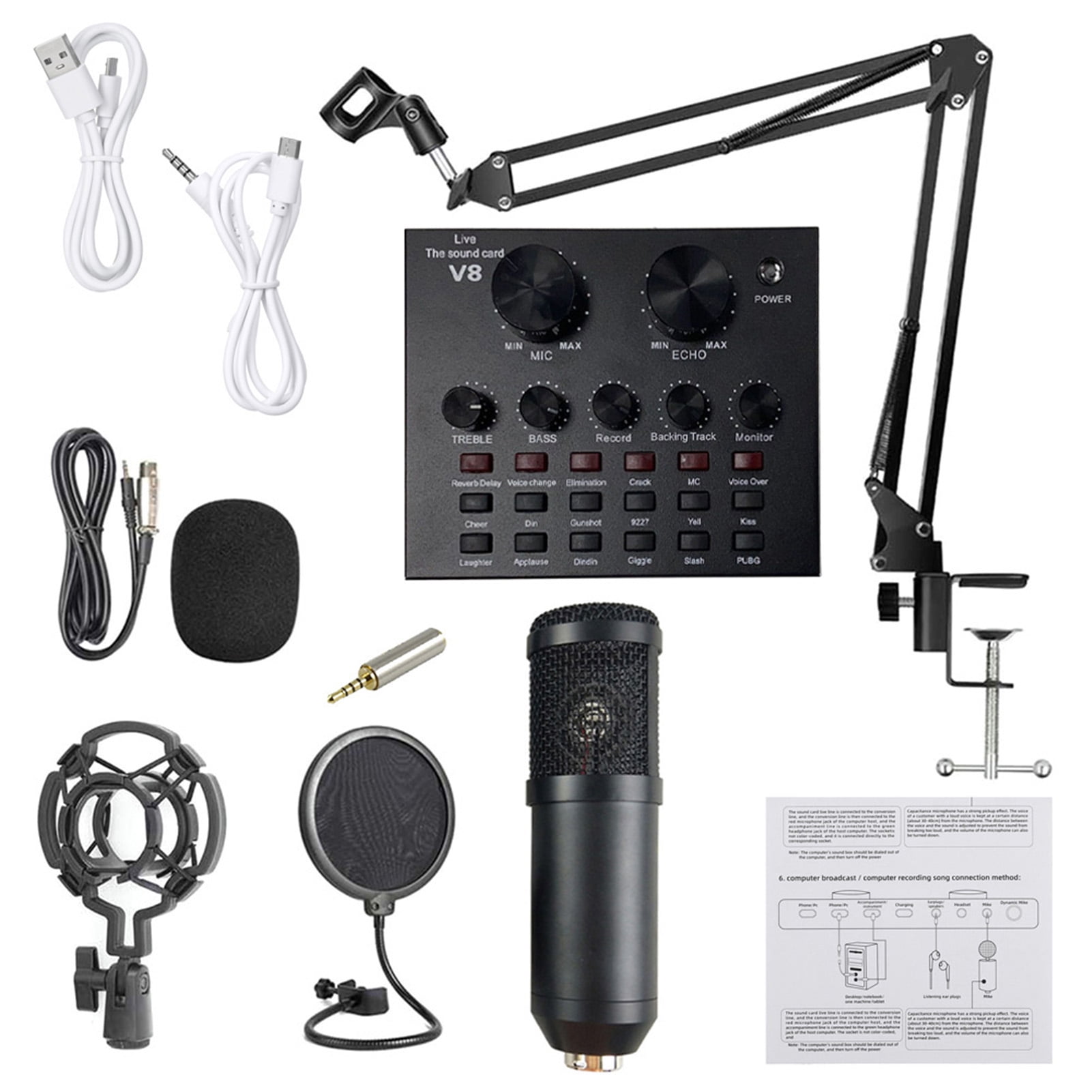 Click here for Amdohai Live Sound Card Microphone Set Voice Chang... prices